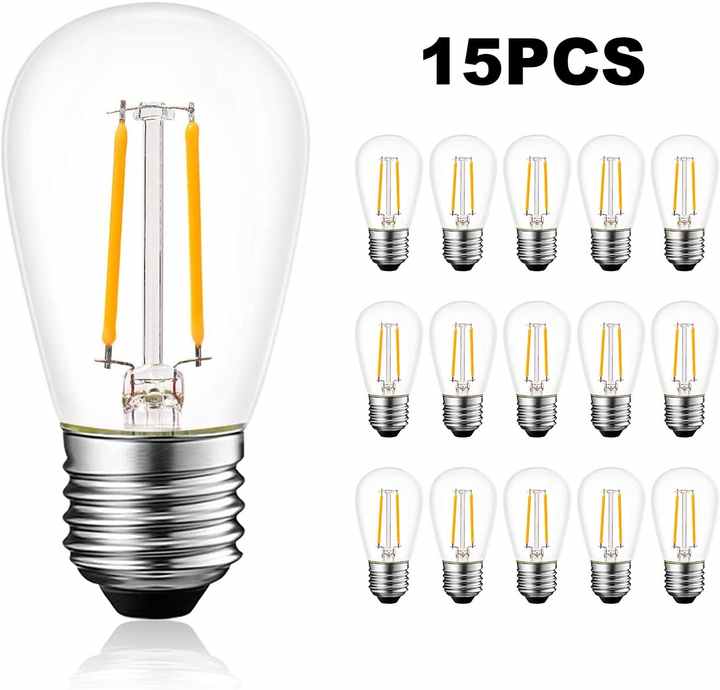 UL Listed E27 E26 Dimmable LED Edison Filament Bulbs