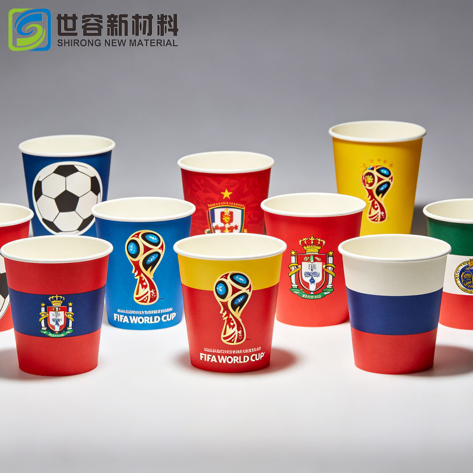 SHI RONG Biodegradable Single Wall Paper Cup Custom Logo Eco Friendly ...