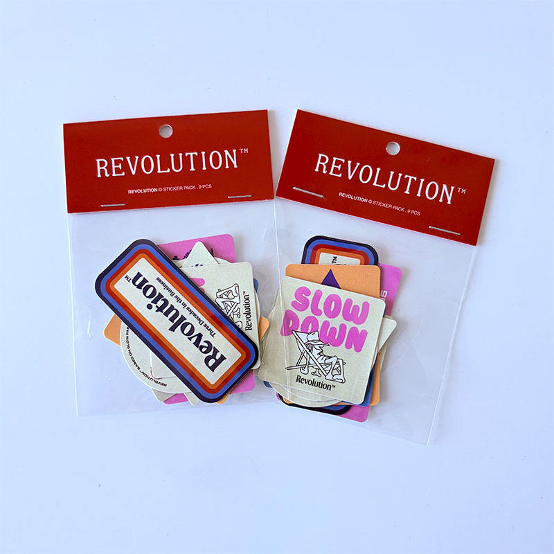 Custom Waterproof Logo Die Cut Stickers PVC Vinyl Stickers Packs ...