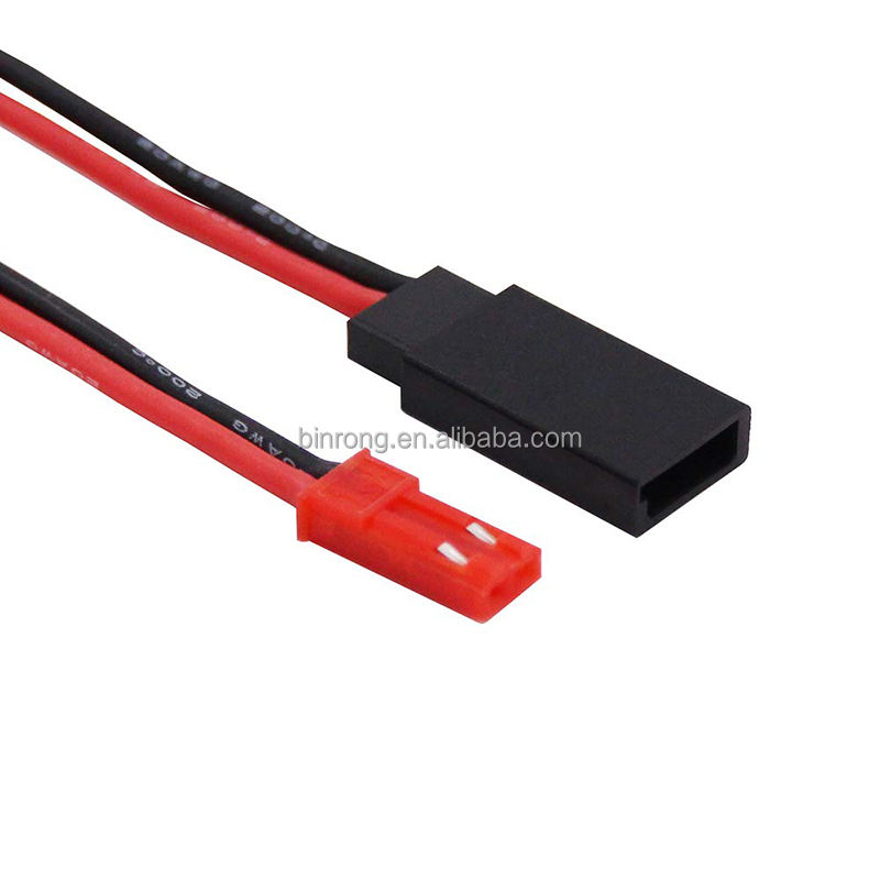 JST Male to JR Futaba Female Servo Connector Plug Adapter Cable 20AWG ...