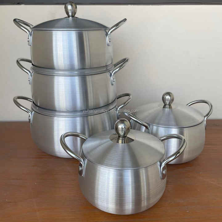Luxury CLASSIC Cooking Pot Set 10 Piece Cheap Price Die Cast Casserole ...
