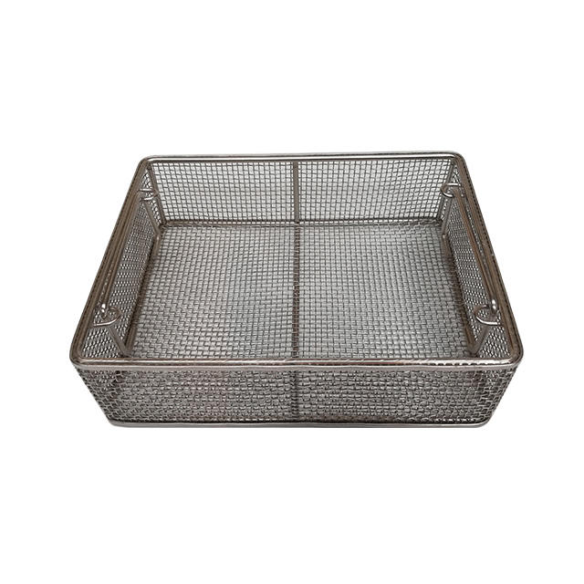 Sanitary SS 304 Storage Woven Mesh Basket Wire Basket Heat Resistant ...
