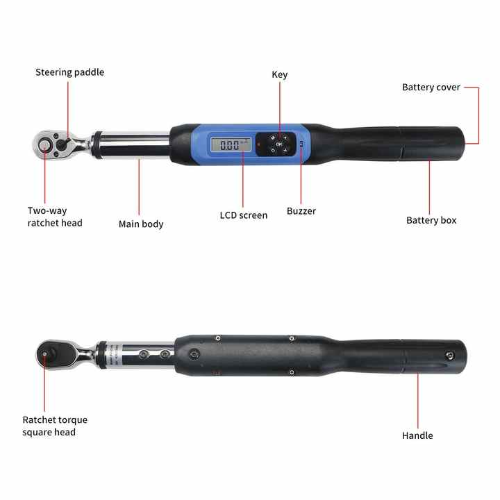 1/4 30N Digital Precision Torque Wrench with Wireless Data Transmission ...