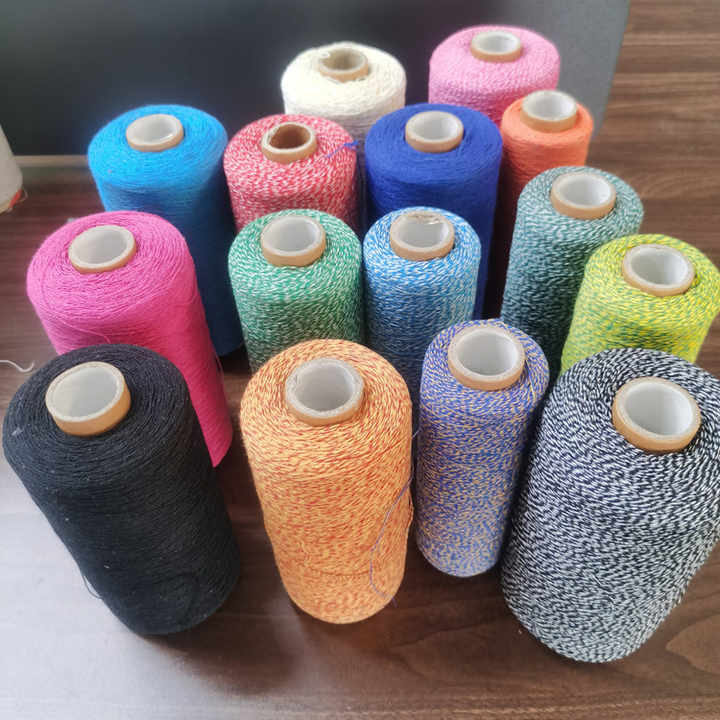 OE Carded Spun Yarns 20s/2 & 20s/3 Recycled Cotton Polyester Blended ...