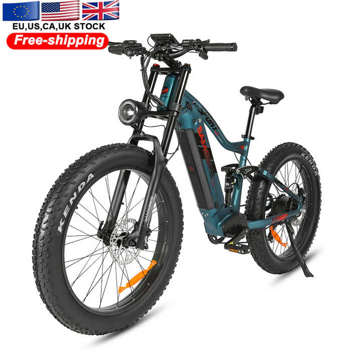 RTS EU Best-Reviewed 26inch Fat Tire Electric Bike 17AH Hidden Battery MTB E Bicycle Fast Ebike ...