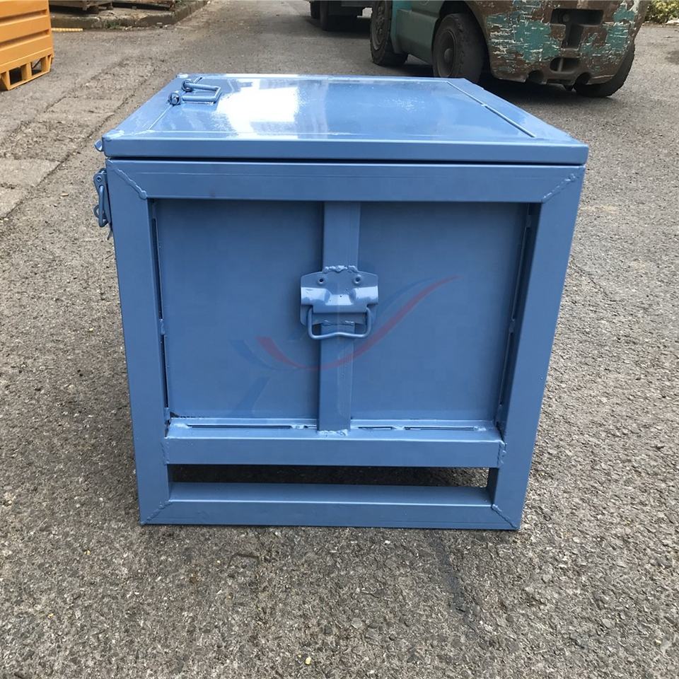 Customized Stackable Steel Pallet Box with Lid - ATOGGI