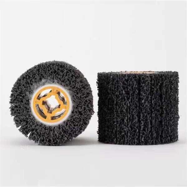 Diamond Nylon Flap Wheels 100mm X 100mm Cross Hole Polishing Grinding ...