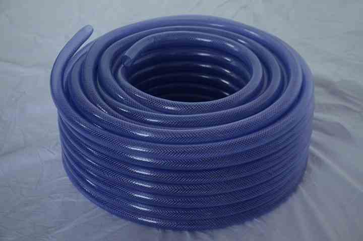 3/4 Inch 19mm Flexible PVC Clear Nylon Braided Vinyl Tubing Hose