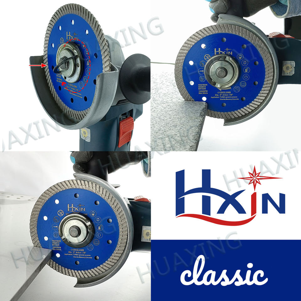 125mm Diamond Saw Blade Continuous Rim Wet Cutting Ceramic Granite ...