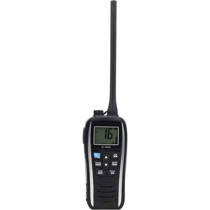 IC-M25 Intercom Maritime Marine Handheld Walkie-Talkie Floating VHF for ...