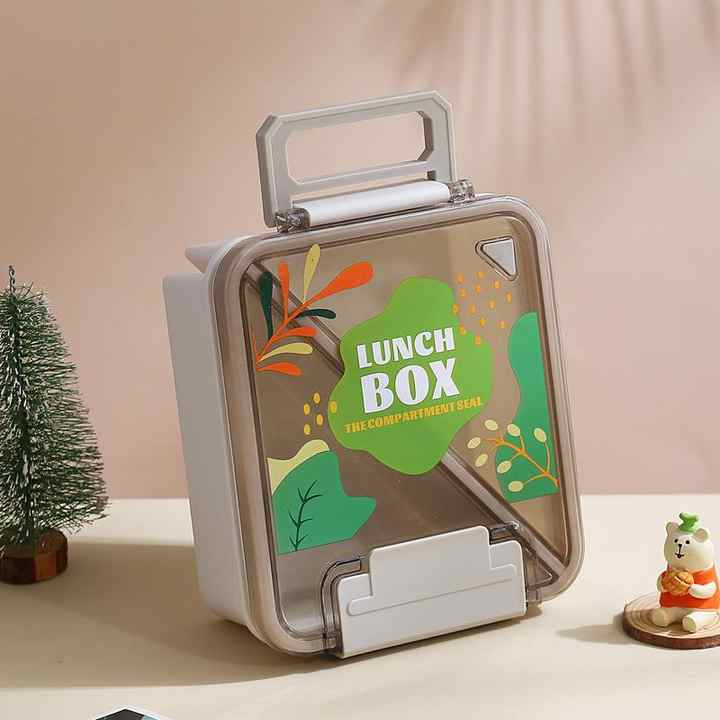 950ML square Plastic Bento Lunch Box for Adults and Kids for Food ...
