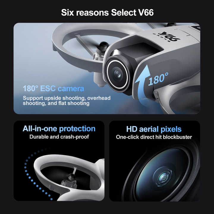 V66 Drone - Professional 4K HD Camera with Obstacle Avoidance