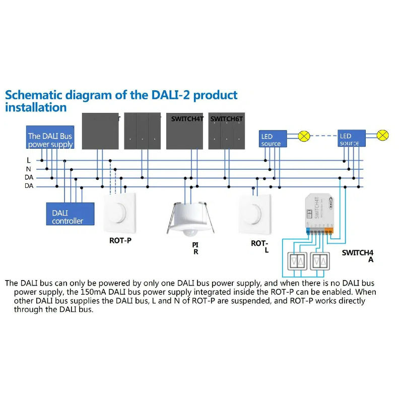 DALI Dry Contact Switch - Reliable Signal Transmission