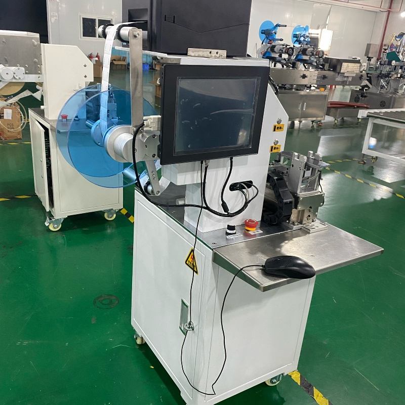 Electric Tube Cable Label Sticker Machine PLC Core Cartons Packaging ...