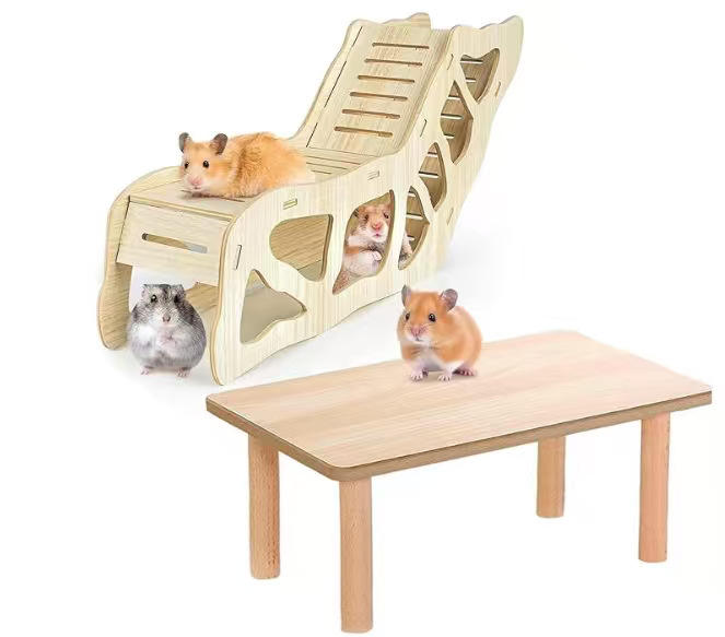 Cross-border Golden Hamster Pet Cages Wave-Style Climbing Ladder ...