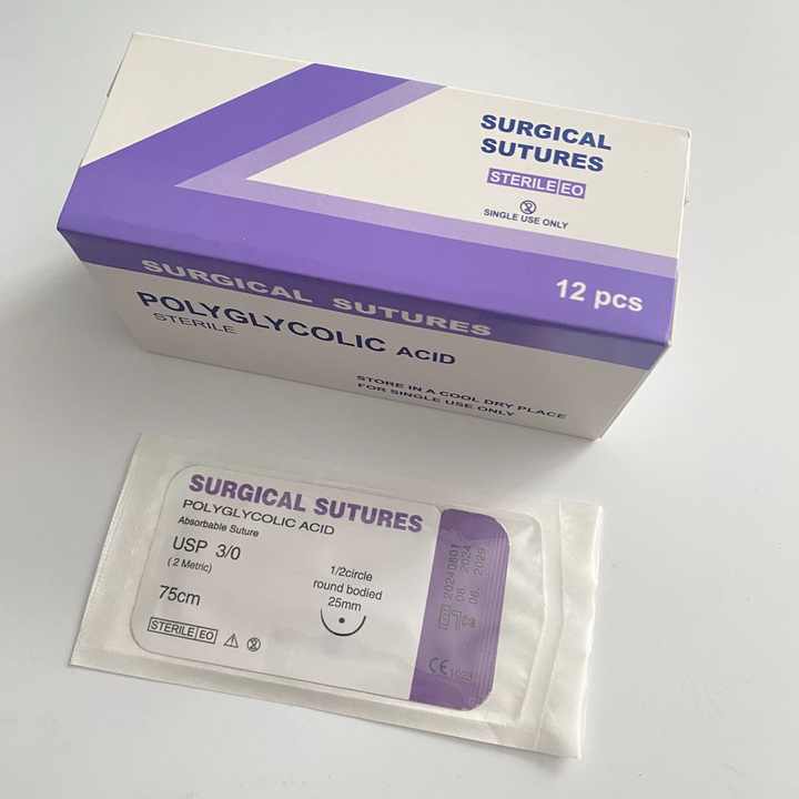 Veterinary Suture with Needle Pet Suture Kit PGA/PDO Sterile Surgical ...