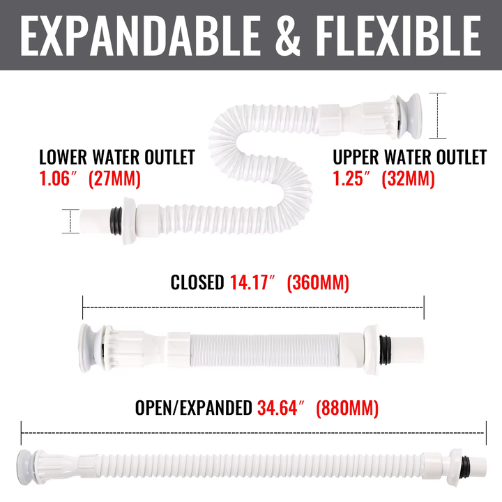 Multifunction Pipe Fittings Kitchen Perforated Under Sink Flap Valve ...