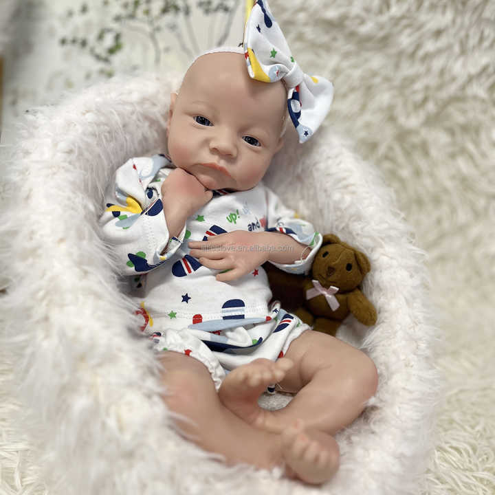 Whole Body Solid Silicone Reborn Girl Awake Levi Painted Skin Soft ...