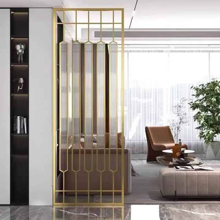 Custom Indoor Hall Room Stair Divider Steel Screen Partition Unique ...