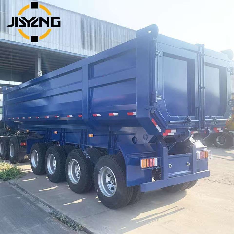 Heavy Duty Hydraulic Dump Semi Trailer with Reinforced Cargo Body for ...