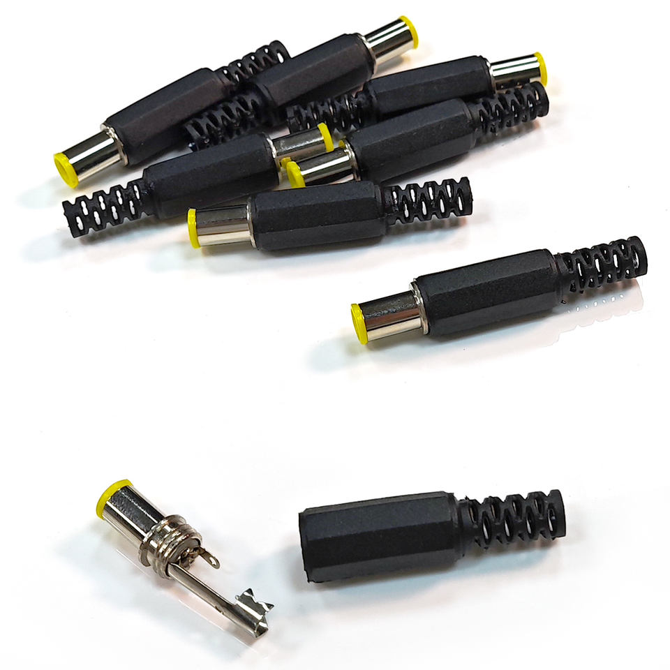 6.0mm x 4.4mm DC Jack Male 6044 Power Plug Welding Type 60*44 DC Power ...