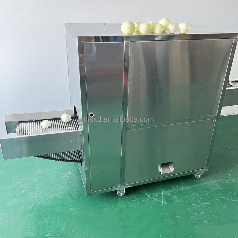 Fully automatic onion processing line, non-destructive green onion root ...
