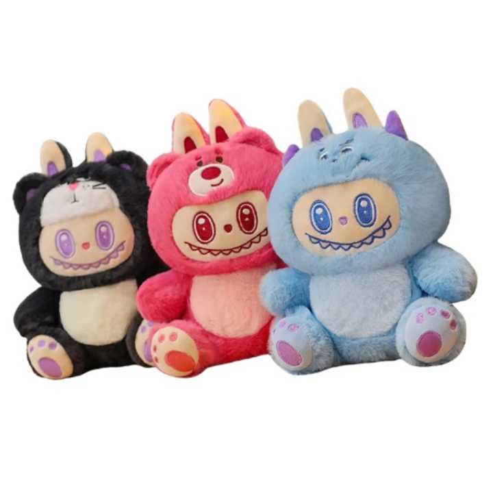 90CM Labubu Transformation Series Cute Strawberry Bear Lucifer Anime ...