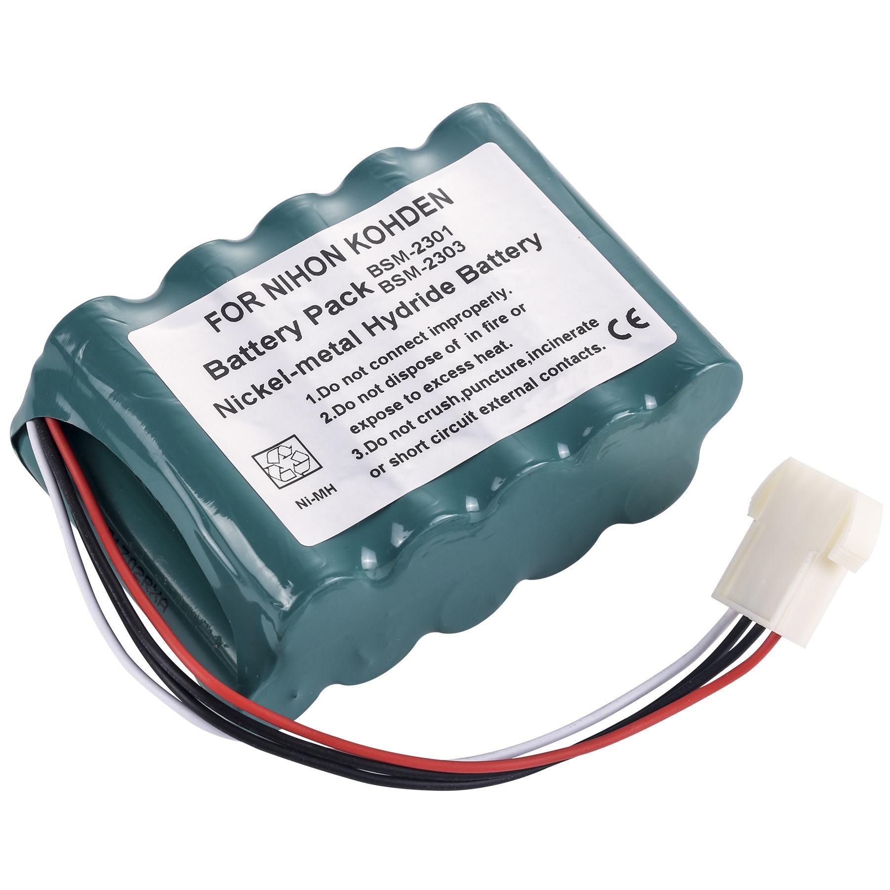 12V Ni-MH Battery 3800mAh 4000mAh for NIHON KOHDEN BSM-2301 BSM-2301A ...