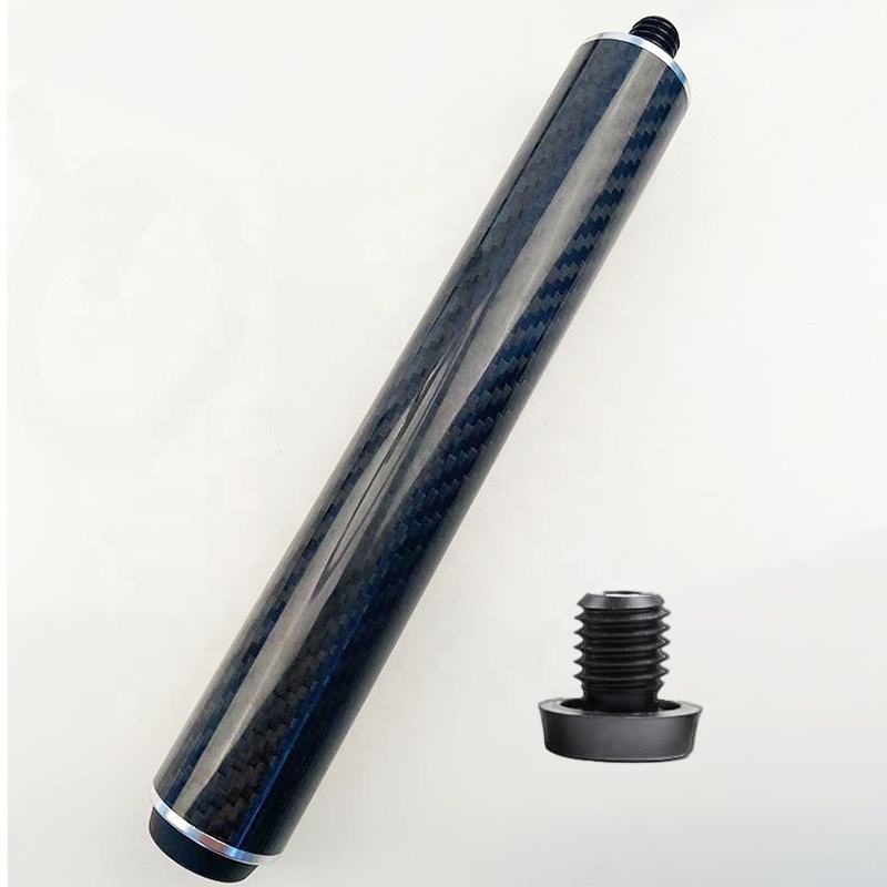 8-Inch Carbon Fiber Pool Cue Extension with Bumper Lightweight ...