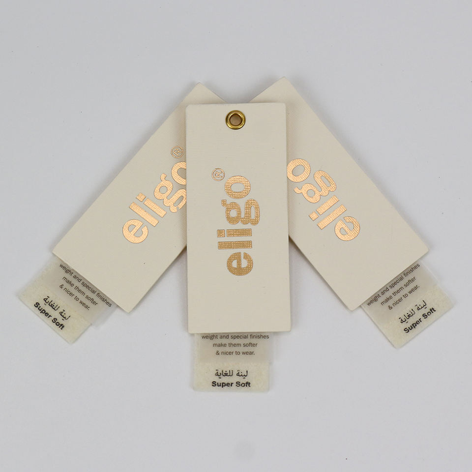 Reusable Thick Paper Soft Touch Hang Tags with Pearl Snap for Clothing ...