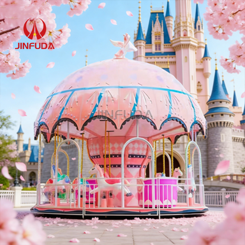 Rides Fiberglass Carousel Shopping Mall Rides Park Attraction Electric ...