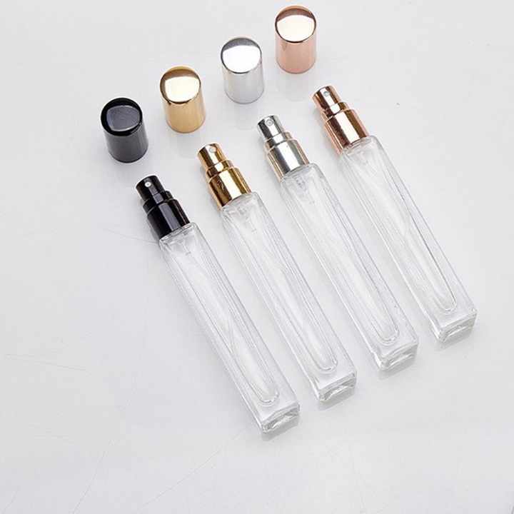 Factory Price Empty Perfume Tester Glass Bottle 10ml Mini Square Sample ...