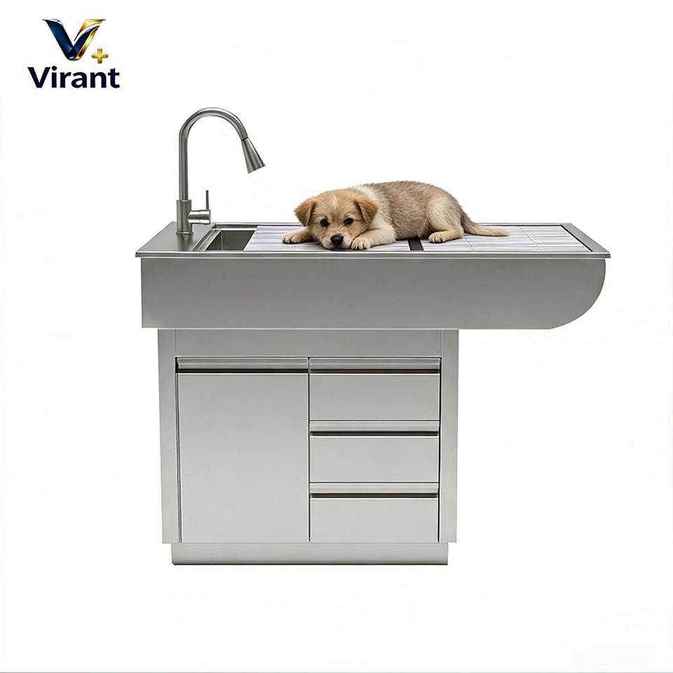 Virant Stainless Steel Veterinary Treatment Table Surgical Operating ...
