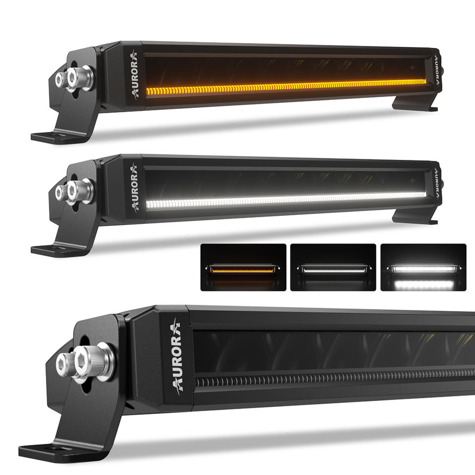 AURORA 10 Inch RGB LED Offroad Light Bar for Trucks, ATVs, UTVs ...