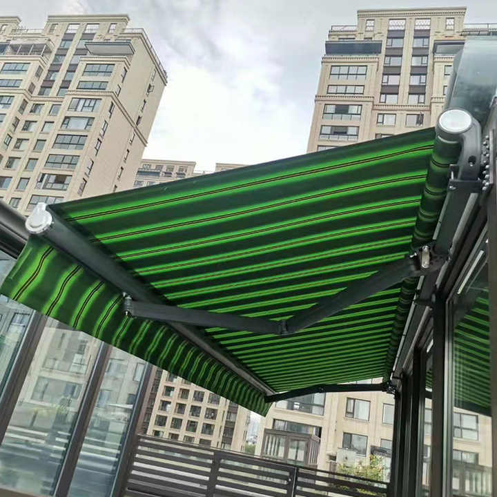 Aluminum Frame Roof Cover Wall Mounted Retractable Awning Sunshade ...