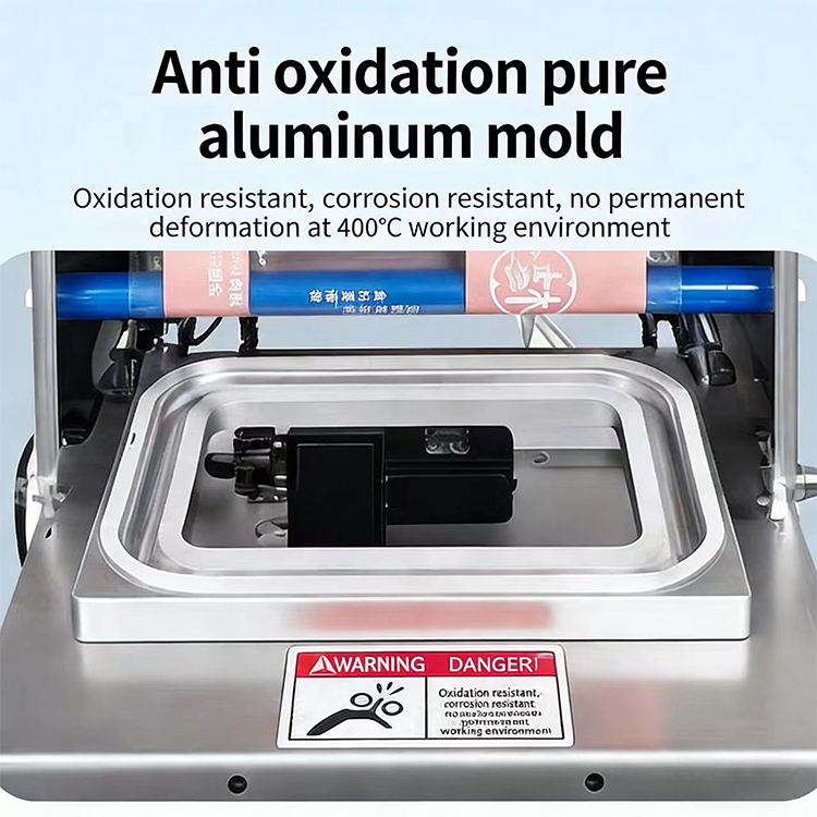 Semi-automatic Tray Sealing Machine Fast Food Plastic Tray Sealer ...