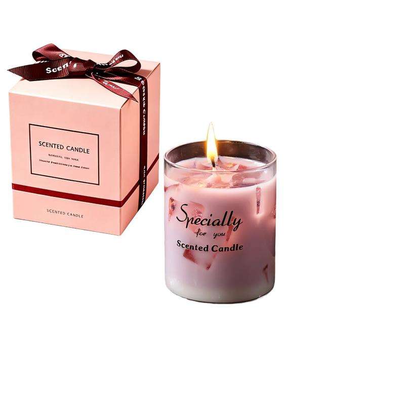 Luxury Heat Resistant High Borosilicate Glass Jar Scented Candle Soy ...