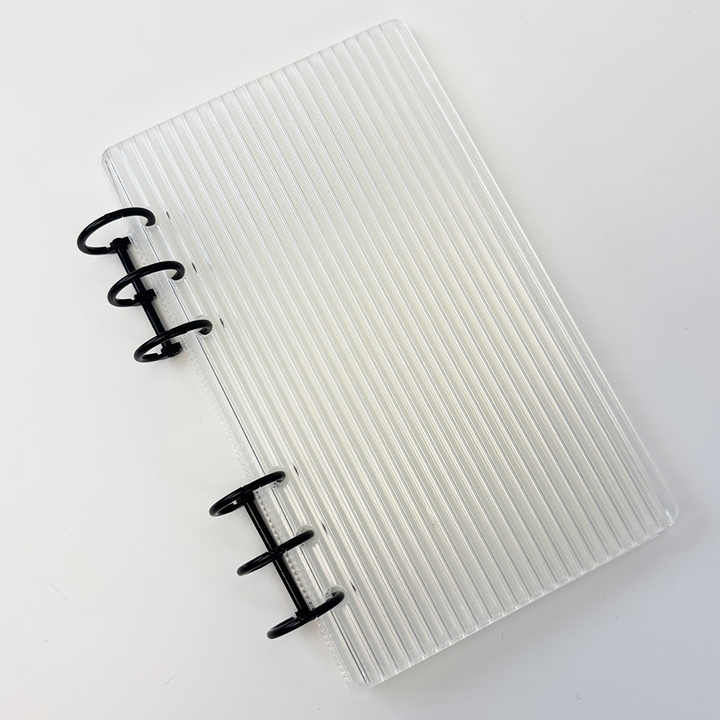 New Custom DIY Thick Hard 6-Ring Planner Budget Clear Board Transparent ...