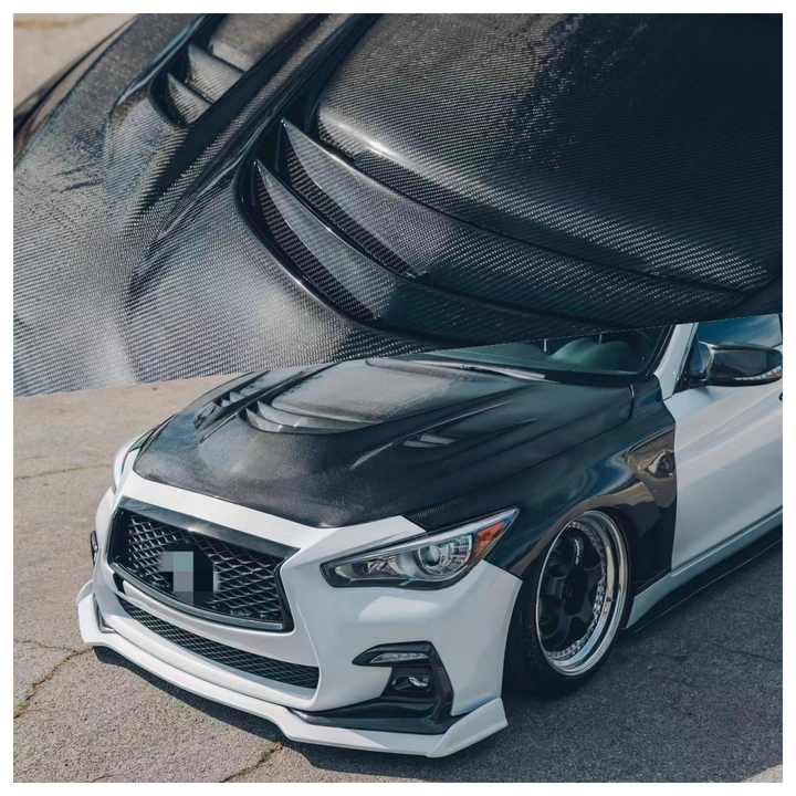 MRD Demon Style V5 Carbon Hood for Infiniti Q50 & Q60
