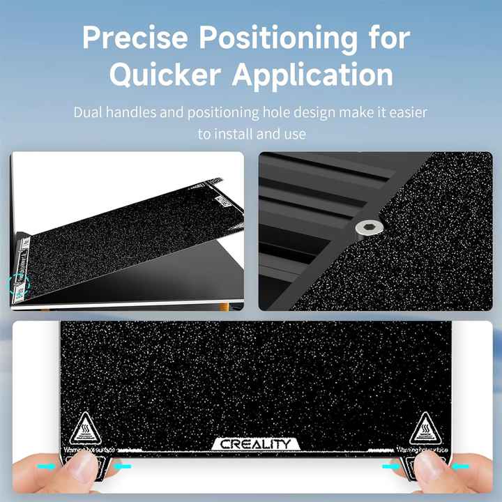 Creality Official K1 Max Build Plate 315x310mm Textured PEI Spring Steel Magnetic 3D Printer Bed ...