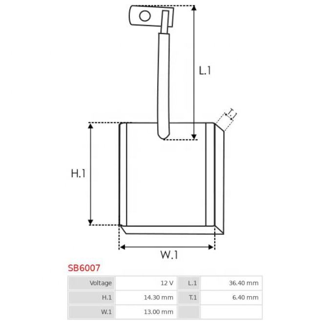 トヨタFT-140 028099-6180 JASX52 28142-70020 68-8220用スターターモーターカーボンブラシセット ...