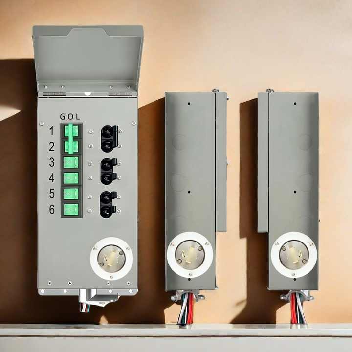 120V and 240V Power Distribution Solar Manual Transfer Switch 30A ...