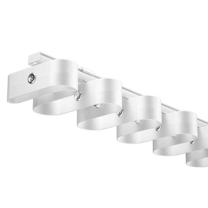 Modern Style Double Ripple Fold S Aluminum Window Curtain Track Rails ...