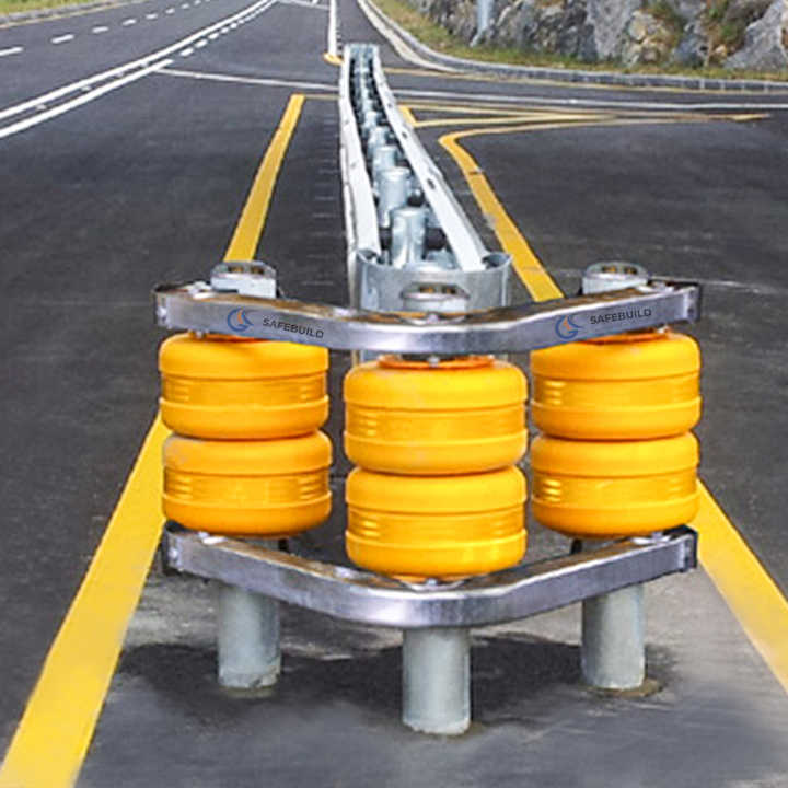 Double Barrel Steel Roller Guardrail for Roadway Street Airport Safety ...