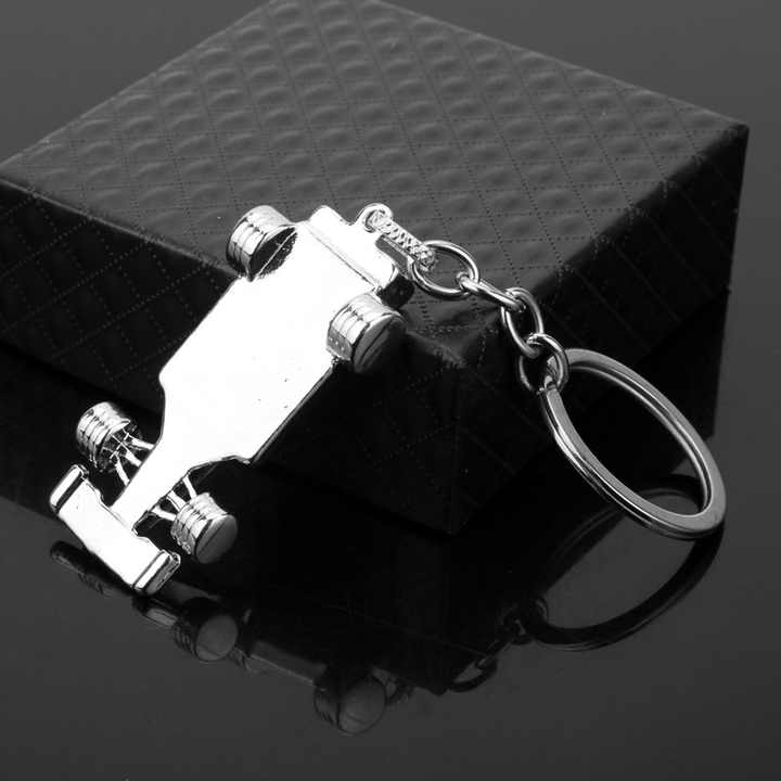 Creative Cool Mini Simulation Model F1 3D Racing Car Keychain Necklace ...