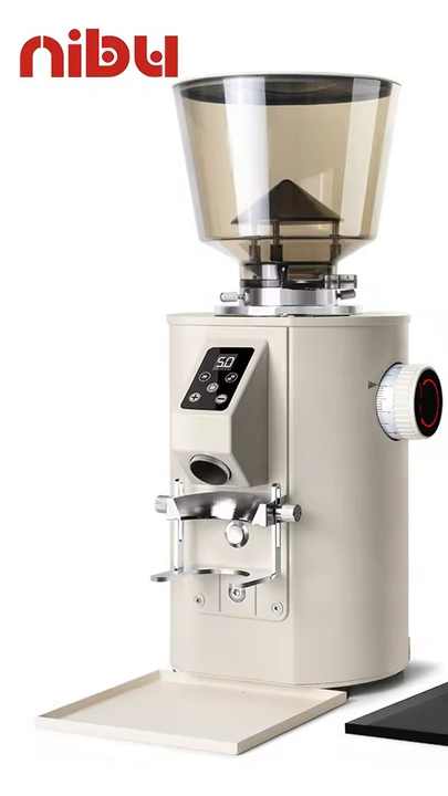 NIBU Adjustable Setting 64MM Espresso Grinder - Quantitative Coffee Grinder