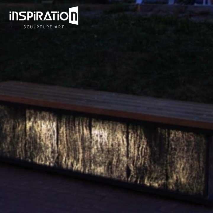 Customized Design LED Lighting Large Seating Furniture Street Bench ...