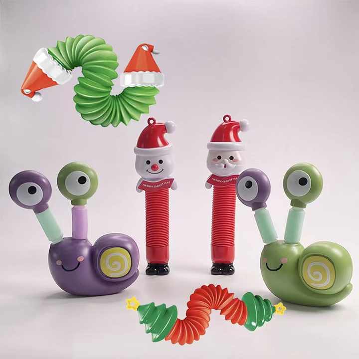 Snail Pop Tubes Sensory Fidget Toys Telescopic Tube Toys Retractable ...