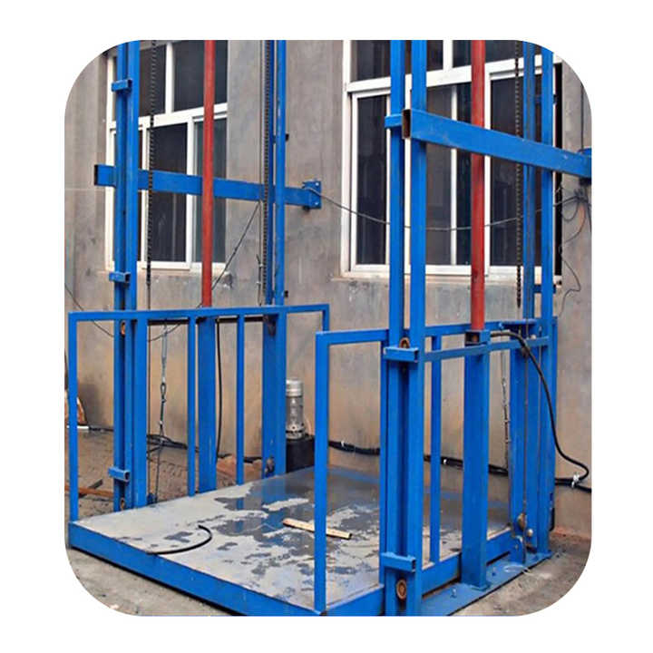Guide Rail Warehouse Lift Platform Hydraulic Freight Elevator Hydraulic ...