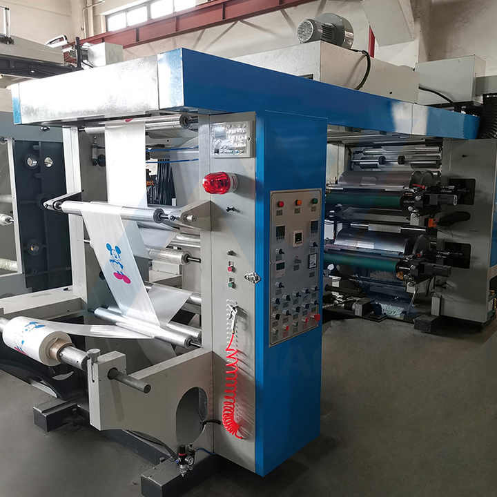 4 Color Polyethylene Plastic Film Printing Machine Packing Bag Paper ...